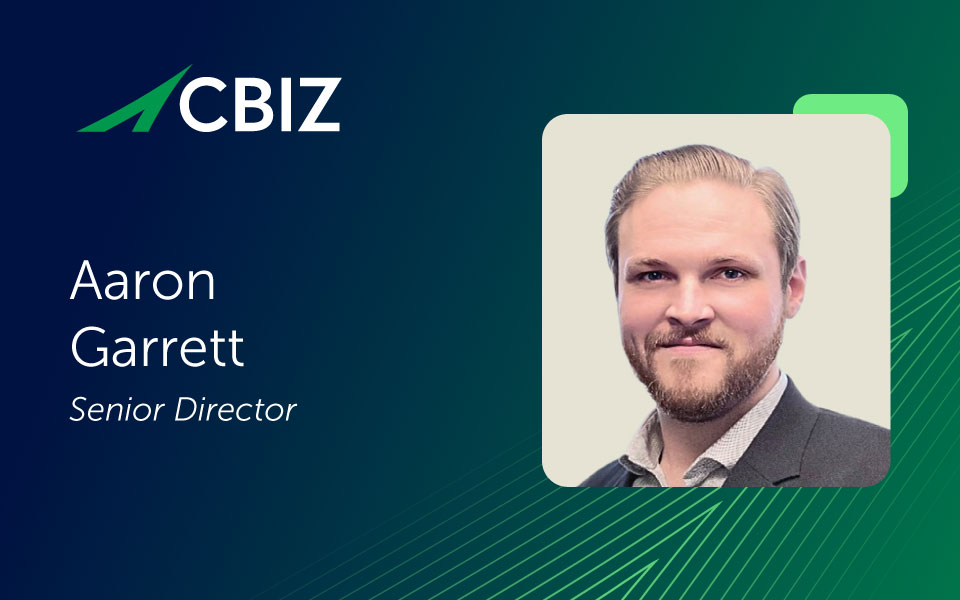 Aaron Garrett | Senior Director | CBIZ