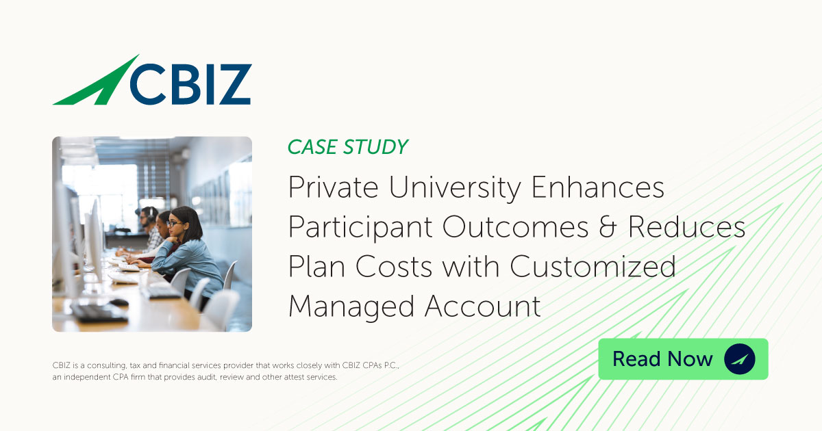 Private University Enhances Participant Outcomes & Reduces Plan Costs ...