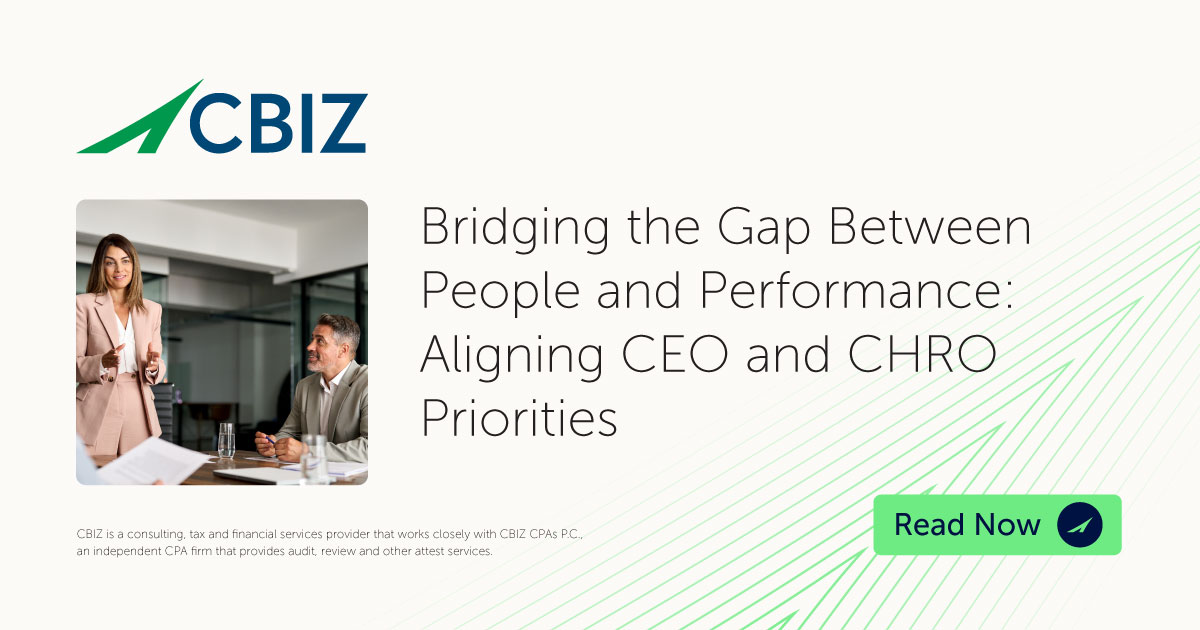 Aligning CEO and CHRO Priorities | CBIZ