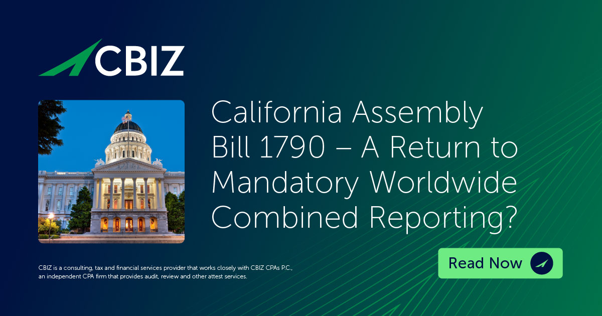 California Assembly Bill 1790 - A Return to Mandatory Worldwide ...