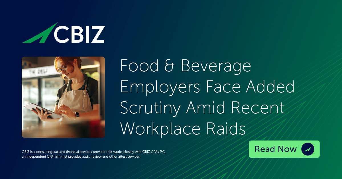 Food & Beverage Employers Face Added Scrutiny Amid Recent Workplace ...
