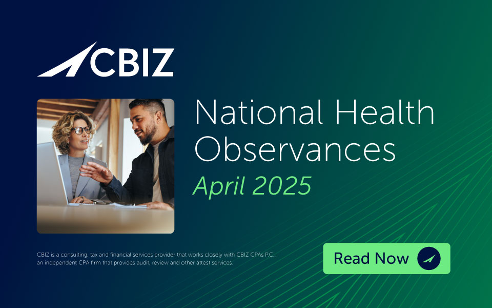 National Health Observances | April 2025 | CBIZ