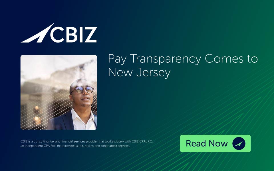 Pay Transparency Comes to New Jersey | CBIZ