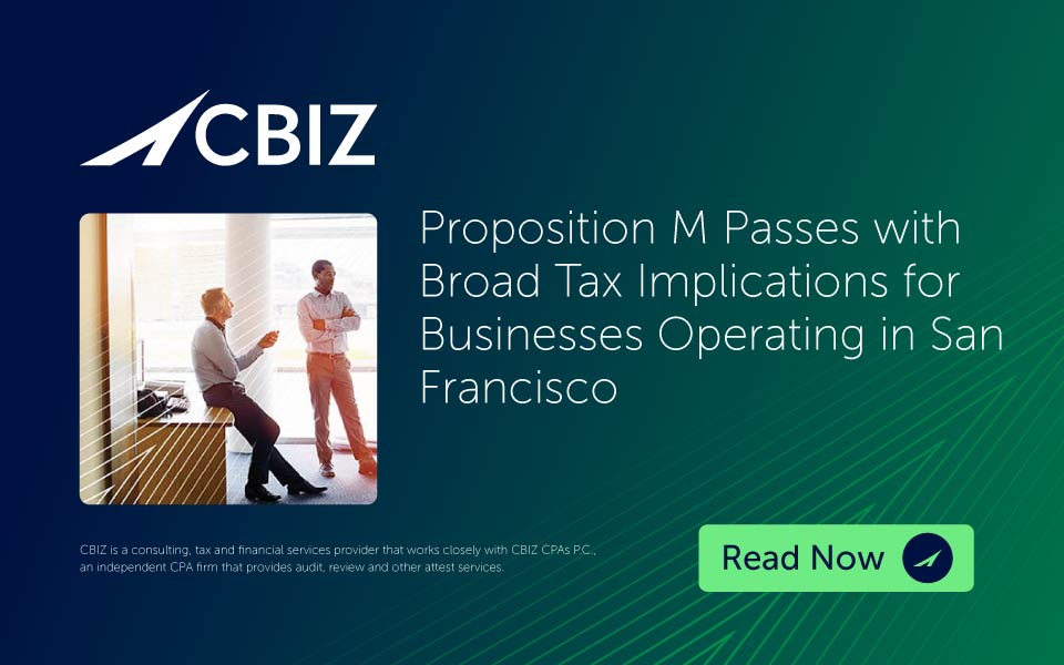 Proposition M Passes with Broad Tax Implications | CBIZ