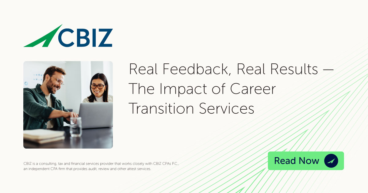 The Impact of Career Transition Services | CBIZ