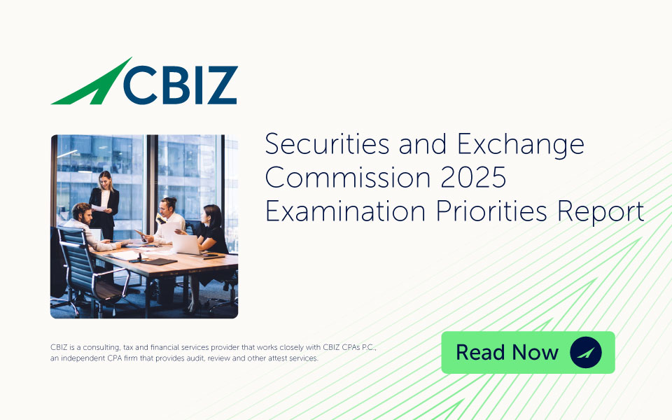 SEC 2025 Examination Priorities Report | CBIZ