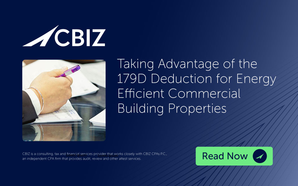 Taking Advantage of the 179D Deduction for Energy Efficient Commercial ...