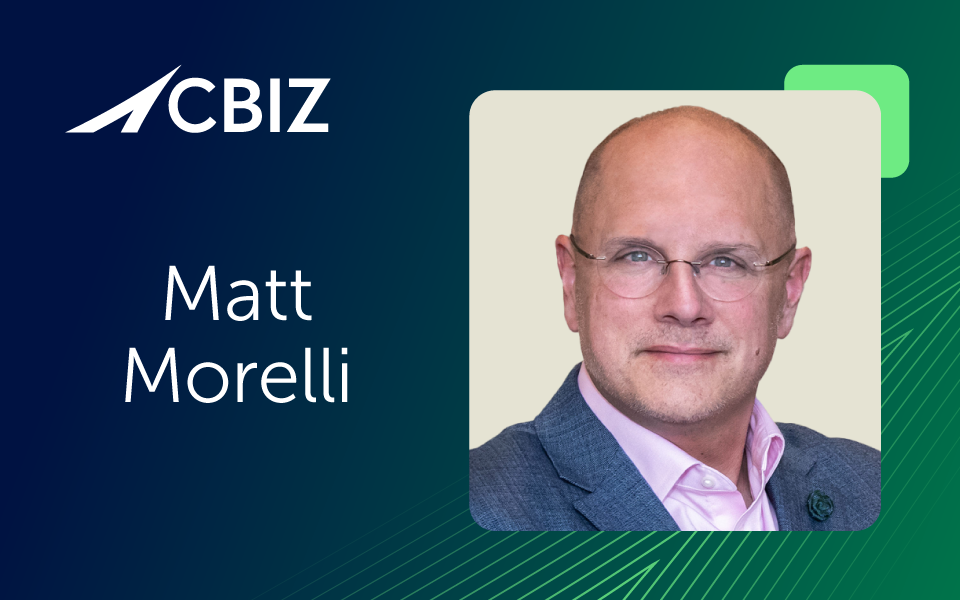 Matt Morelli | Senior Vice President, Corporate Development | CBIZ