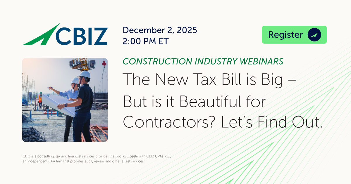 The New Tax Bill is Big - But is it Beautiful for Contractors? Let’s ...