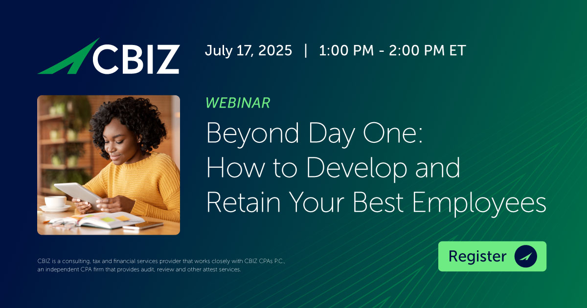 How to Develop and Retain Your Best Employees | CBIZ