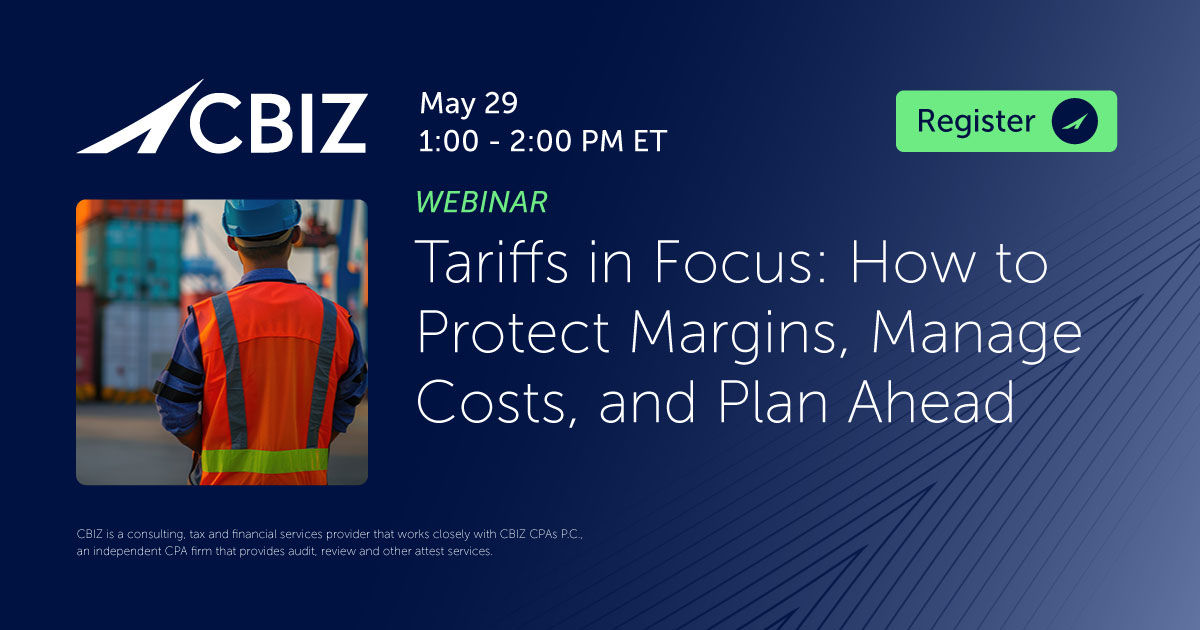 Tariffs in Focus: How to Protect Margins, Manage Costs, and Plan Ahead ...